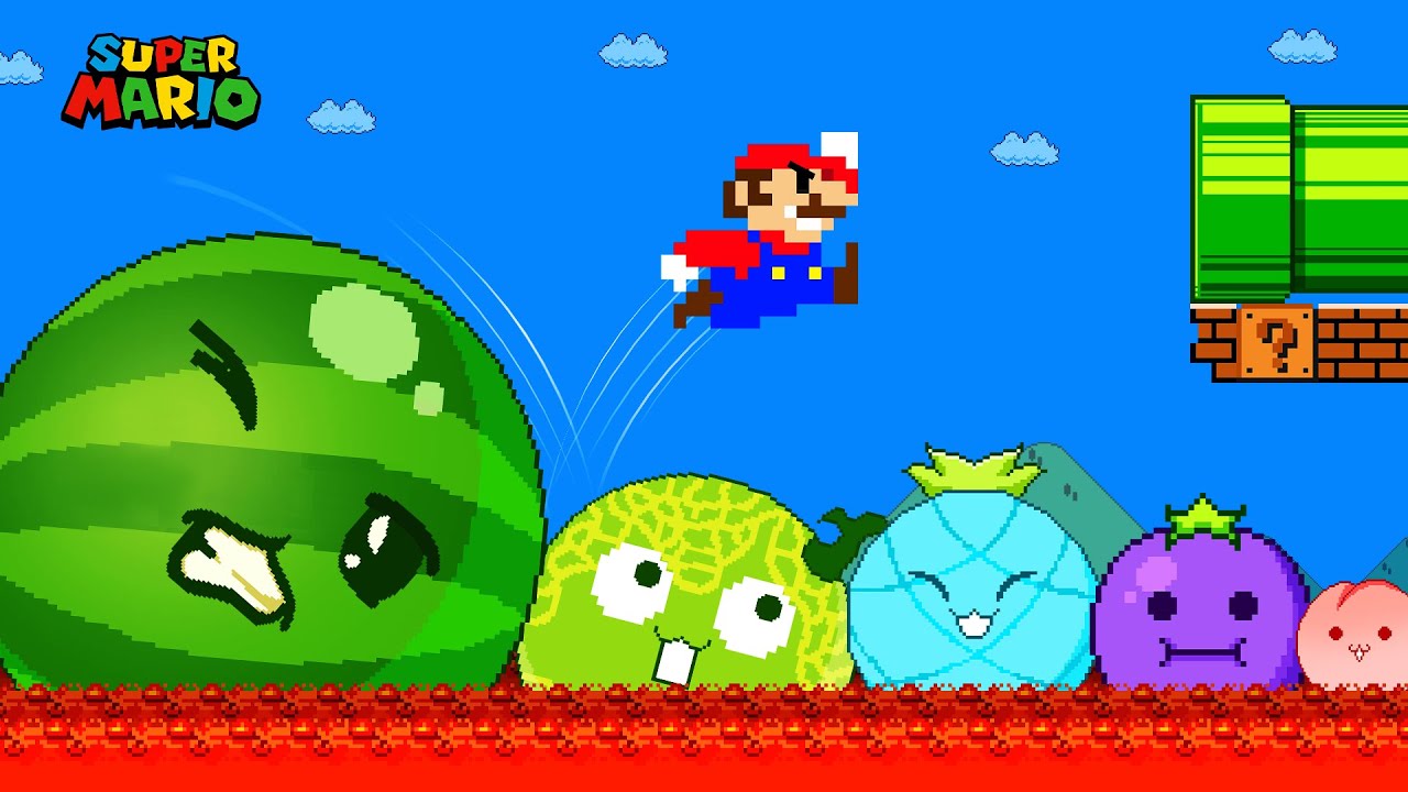 Finish the pattern? Mario Escape the Watermelon Game (SUIKA) Maze ...