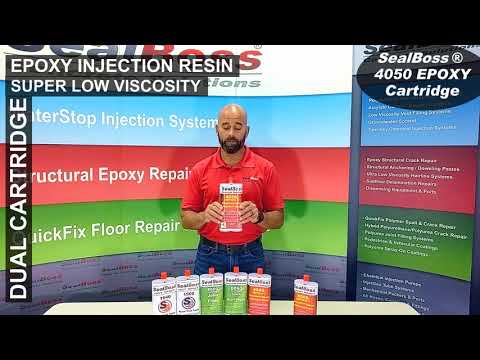 Epoxy Crack Injection Super Low Viscosity Resin Dual Cartridge ...