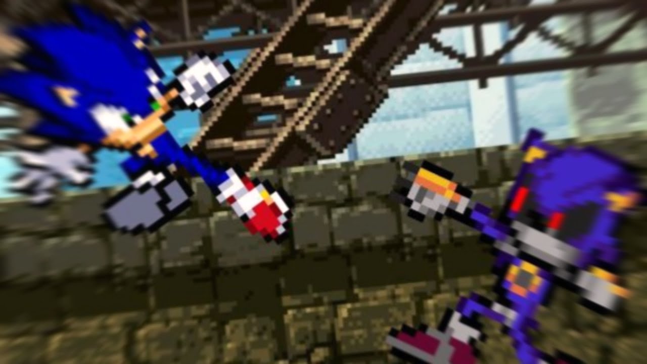 Sonic vs Metal Sonic (Sonic sprite animation) (Dc2) (At2) (Demo) - YouTube