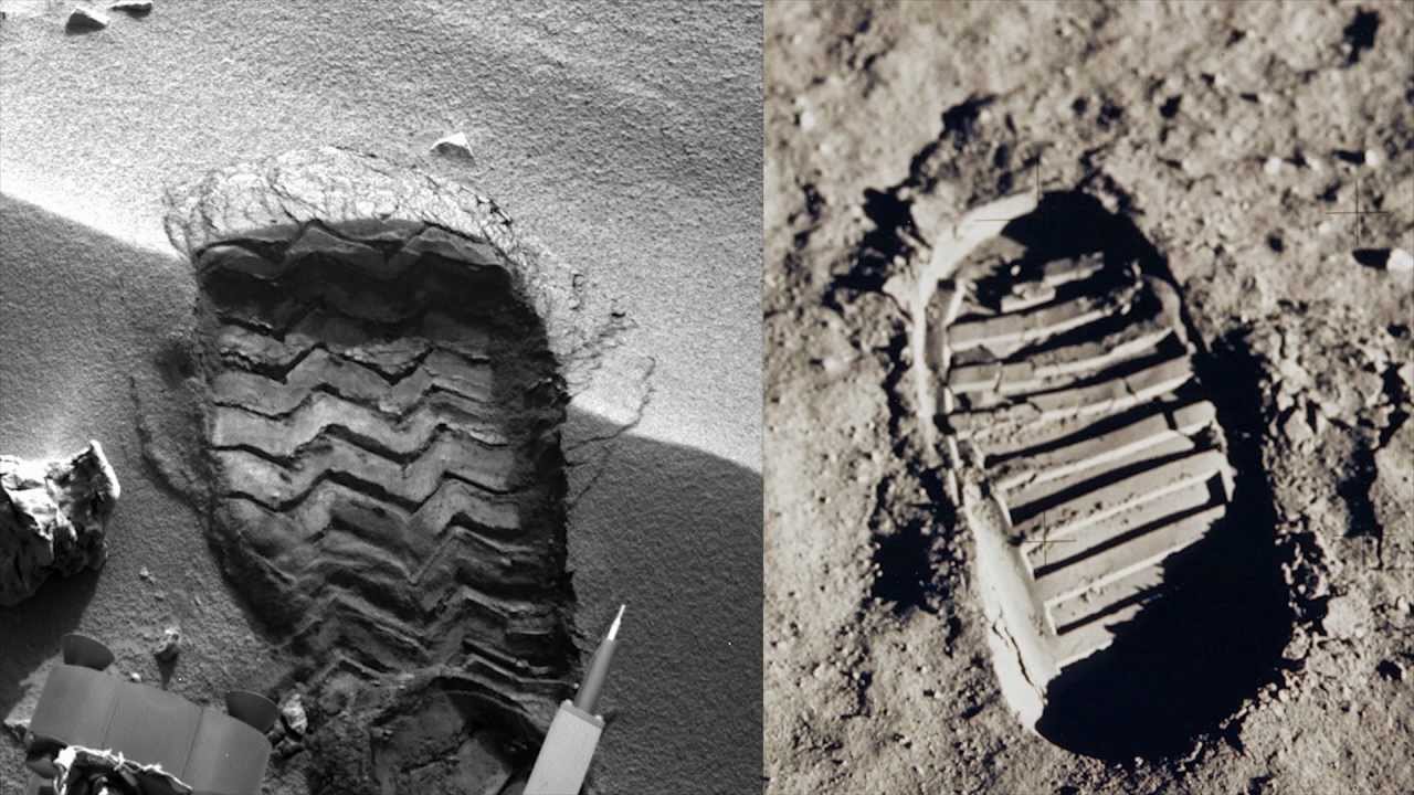 Mars Curiosity Rover Footprint - YouTube