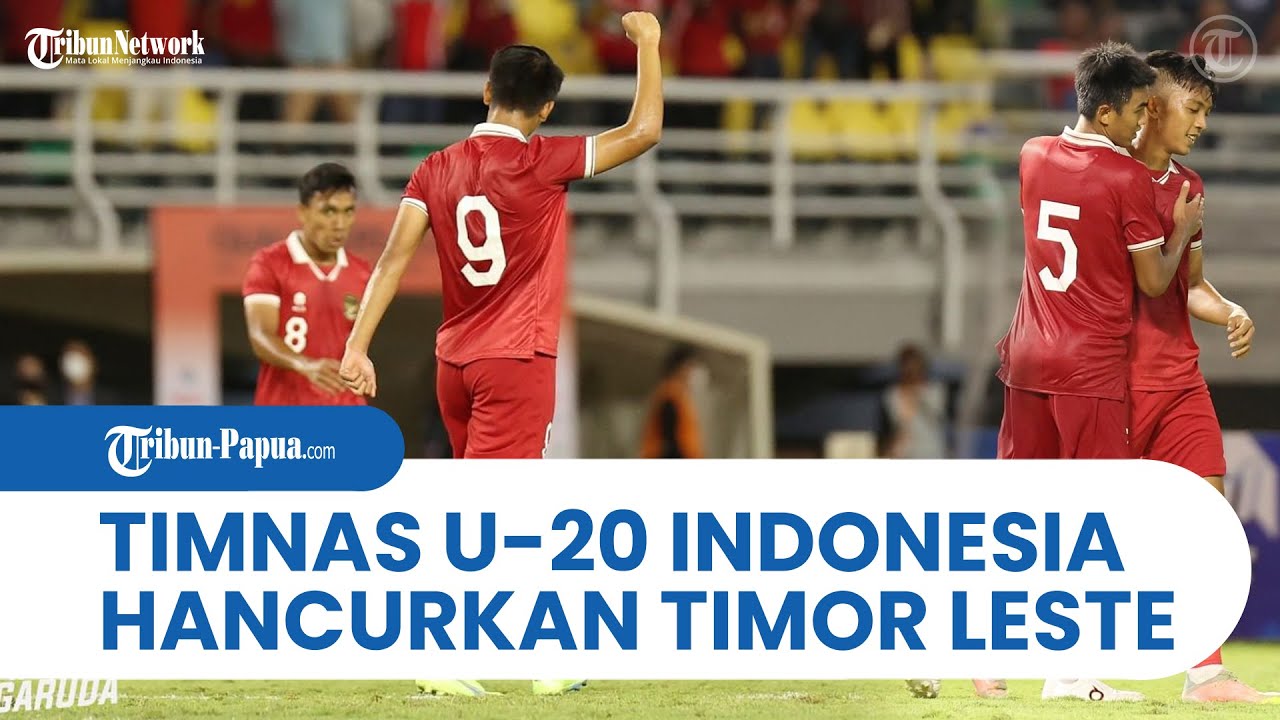 Timnas U-20 Indonesia Hancurkan Timor Leste 4 Gol Tanpa Balas, Hokky Caraka Cetak Hatrick ...