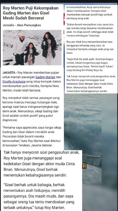 viral!!kekompakan gading dan gisel masih kompak dengan anak #gadingmartin #gisella #videoviral ...