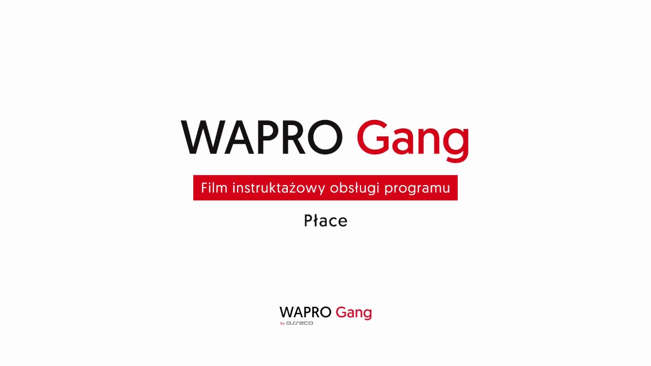 WAPRO Gang - Płace - YouTube