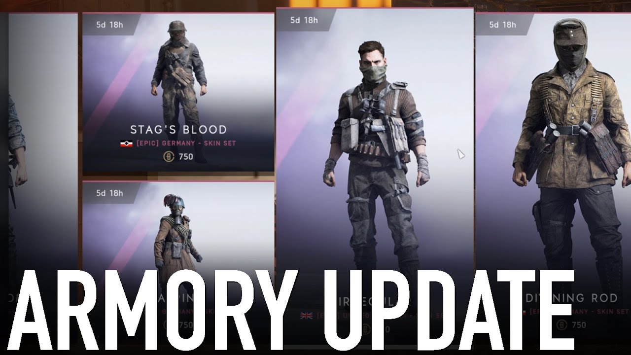 Battlefield 5 - Armory Update (60+ Soldier Sets) - YouTube