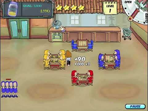 Diner Dash Level 2-1 - YouTube