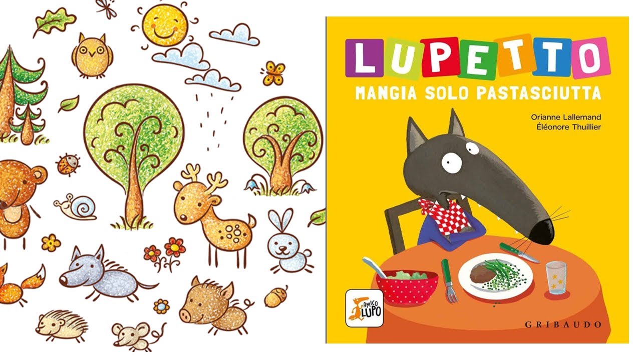 STORIE per bambini per apprendere e sognare | Lupetto mangia solo ...
