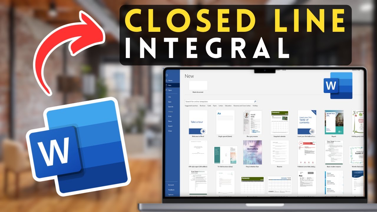How to Type a Closed Line Integral in MS Word | Microsoft Word Tutorial ...
