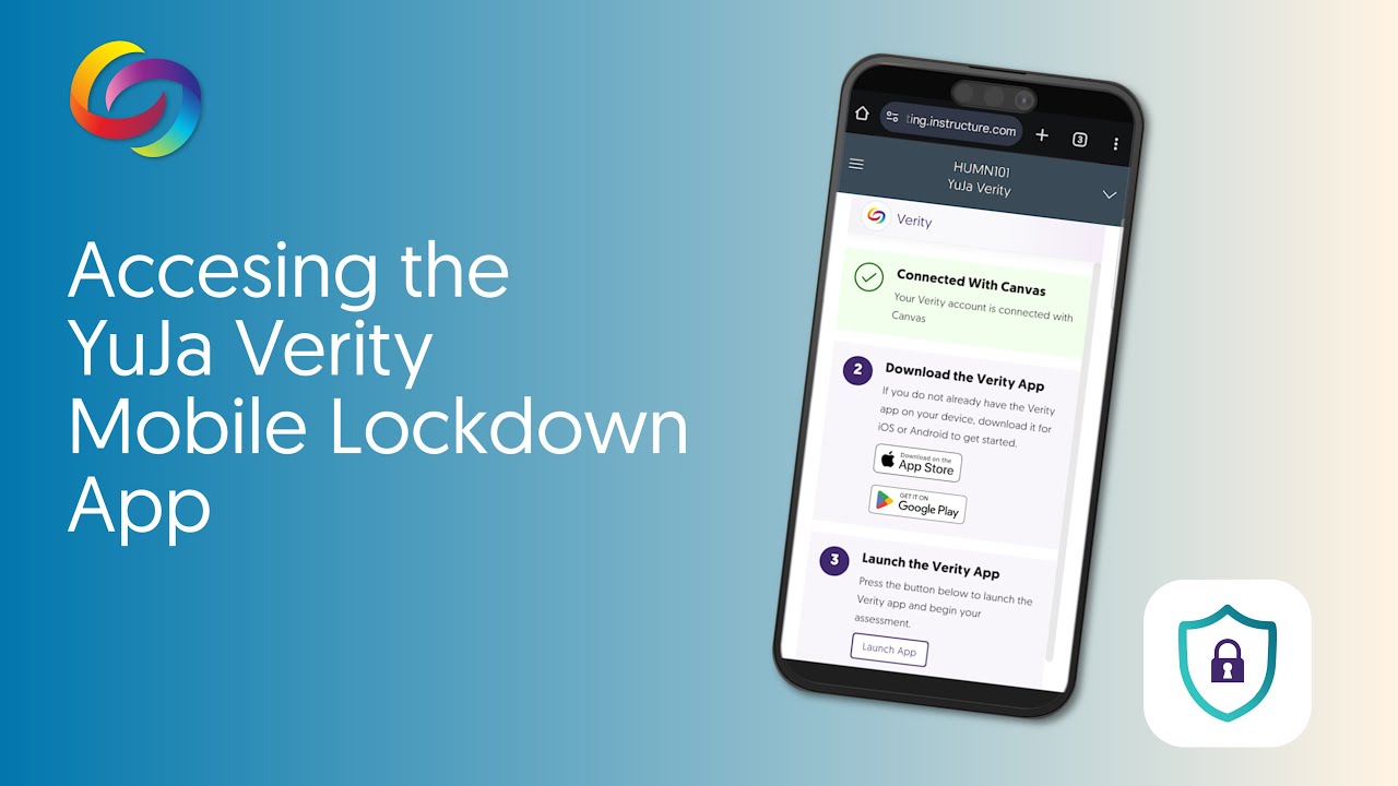 Accessing YuJa Verity Mobile Lockdown App - YouTube