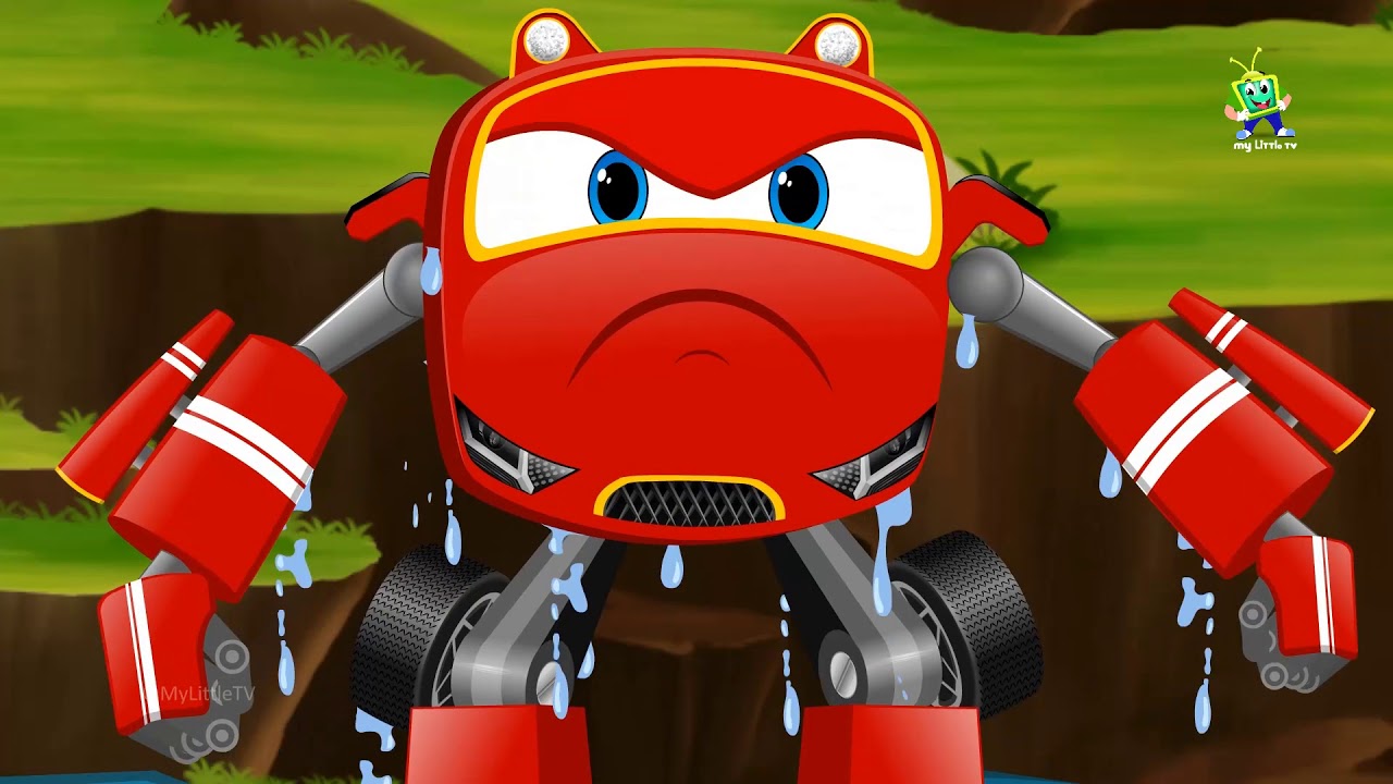 Supercar Baby Rikki vs Angry Dragon | Kids Car Cartoon Rhymes - YouTube