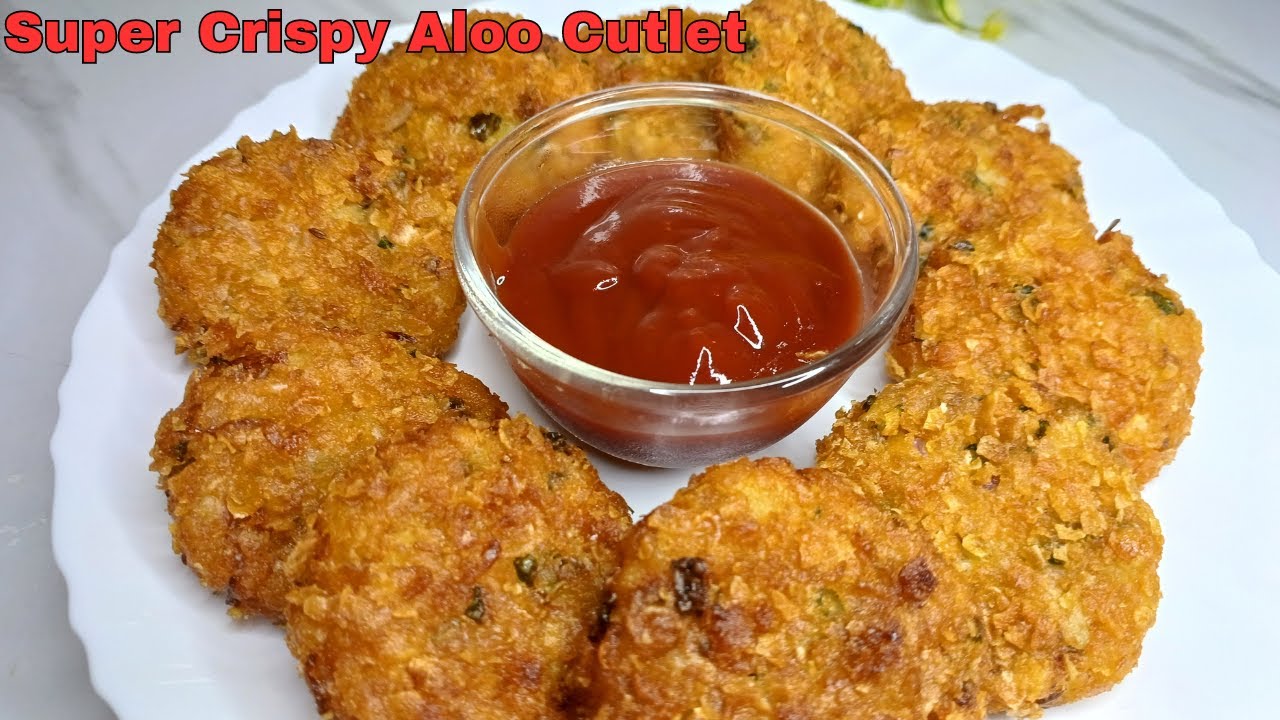 Super Crispy Potato Cutlet Recipe | Veg Cutlet | Aloo Tikki | How to ...