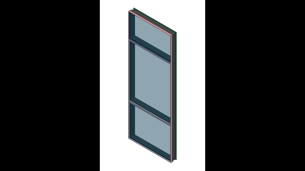 Creating unitised curtain wall in Revit(Tutorial video) Part-2 / 3d ...