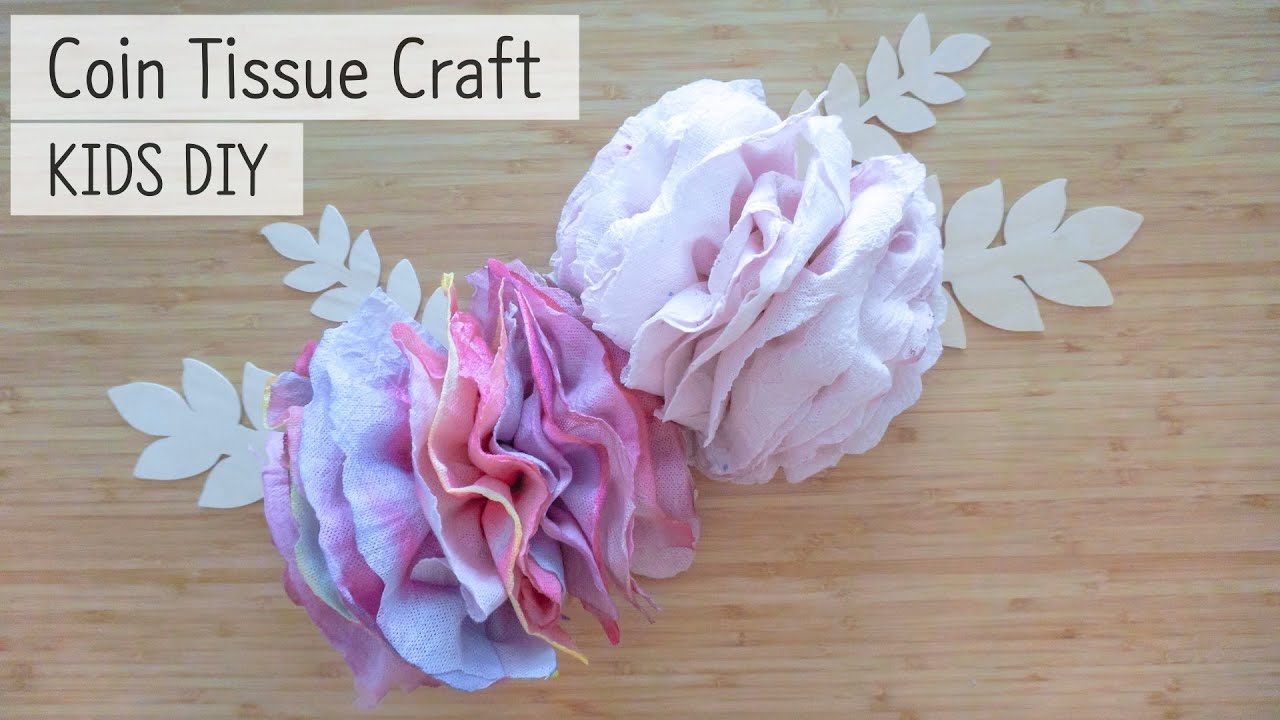 #7_1 Coin Tissue Craft / Kids DIY Craft Ideas /+ age 3 [Kor sub] - YouTube
