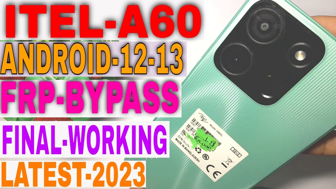 Itel A60 Android 12-13 Frp Bypass Final Working Method | Itel A60 ...