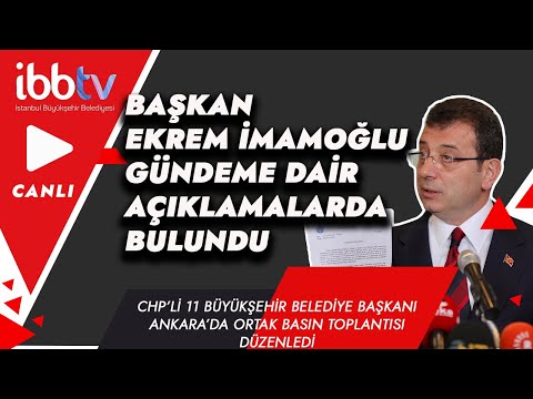 İBB BAŞKANI EKREM İMAMOĞLU GÜNDEMLE İLGİLİ AÇIKLAMA YAPIYOR..