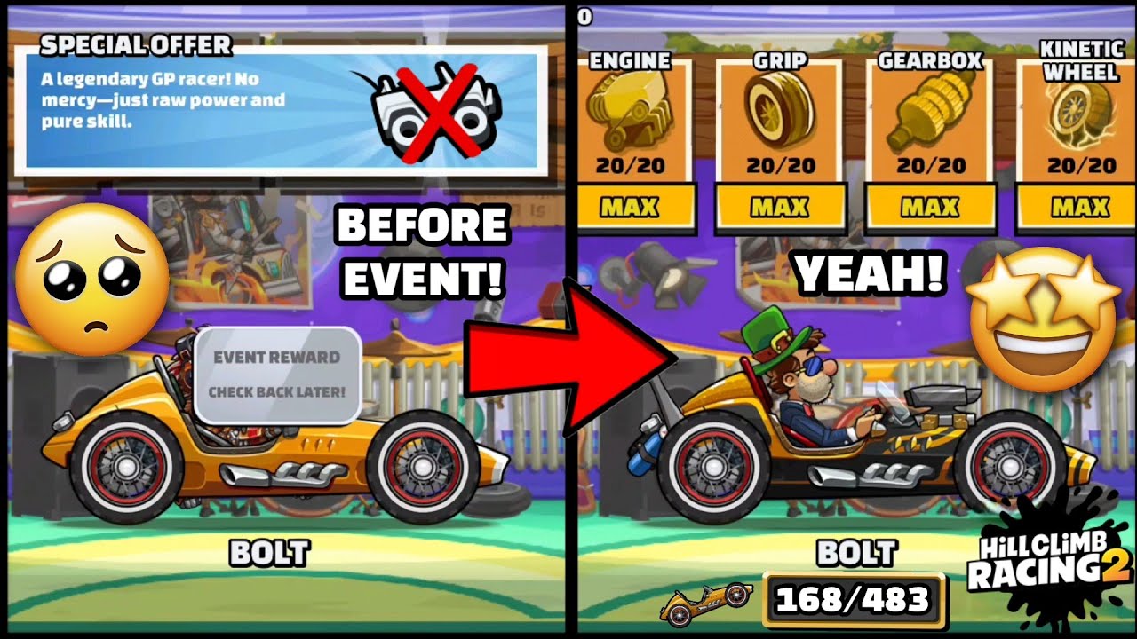 🤩I UNLOCKED NEW VEHICLE BOLT WITHOUT FINISHING ANY EVENT!?🤔 - HILL ...