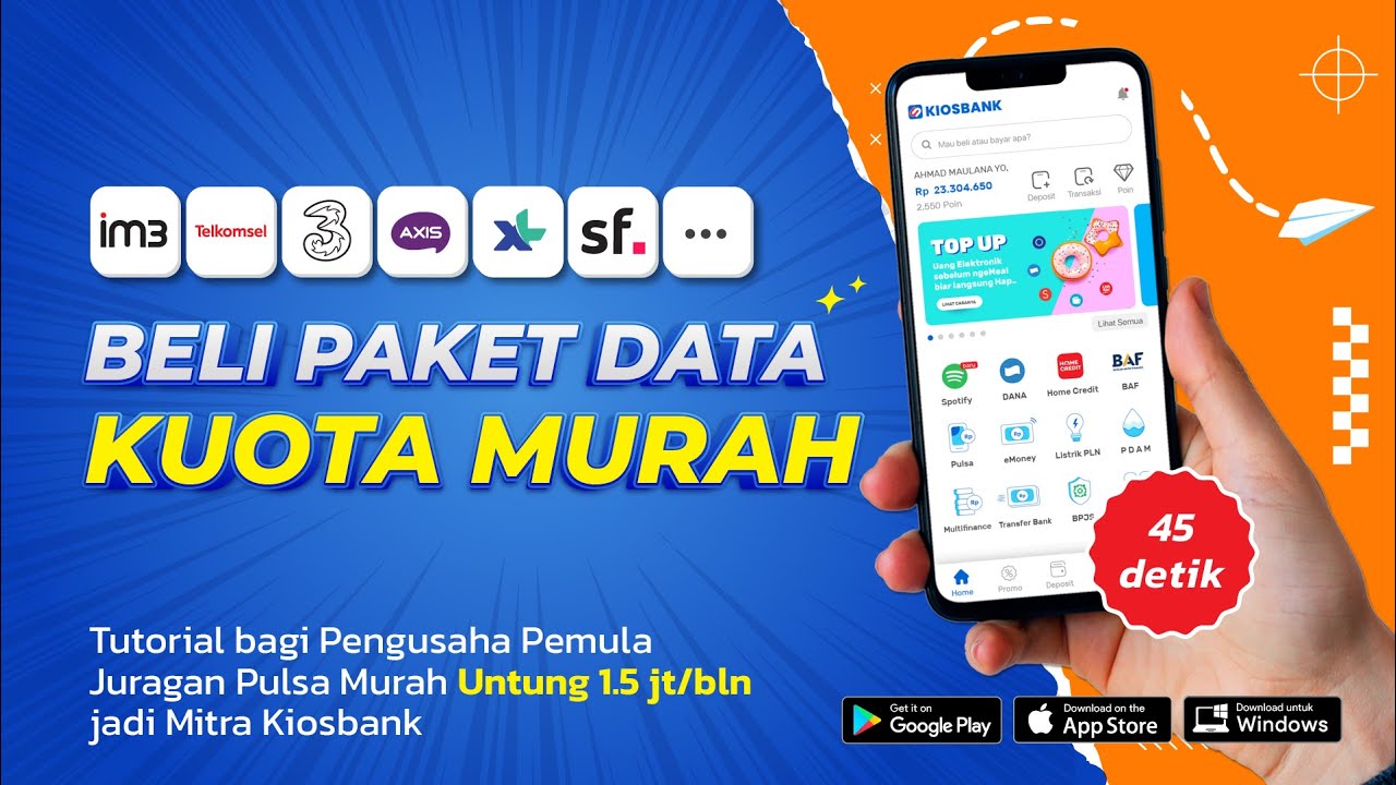 Beli Paket Data Murah Jual Kuota Internet Harga Agen Pulsa - YouTube