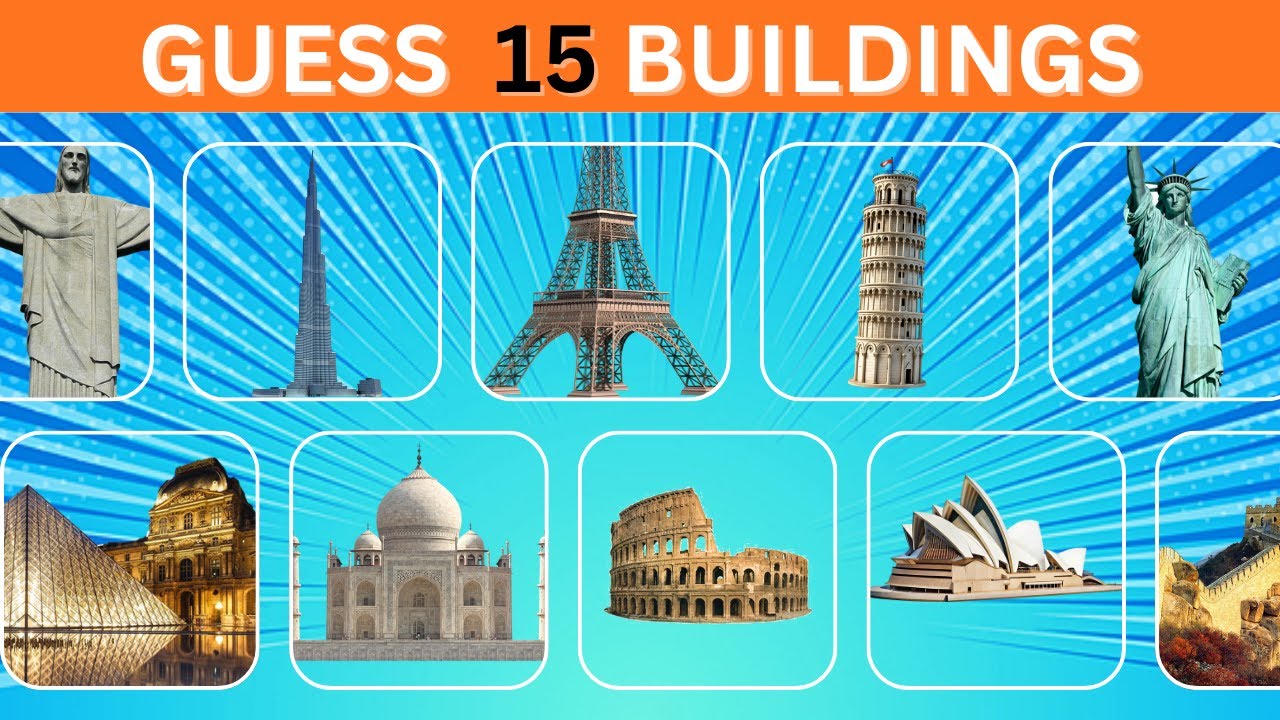 15 World Famous Buildings Challenge! Guess Fast | Quiz Bunnies - YouTube
