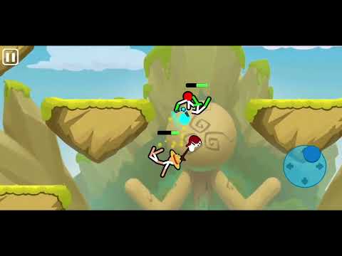 Aku latihan stickman fight!!! Lumayan sulit Melawan bot Hard mode ...