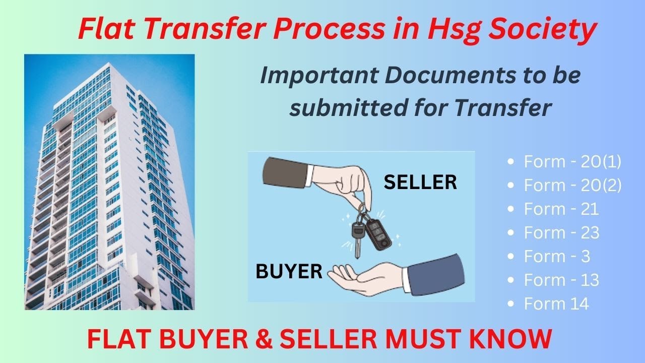How to transfer flat in a housing society | Transfer formalities in ...