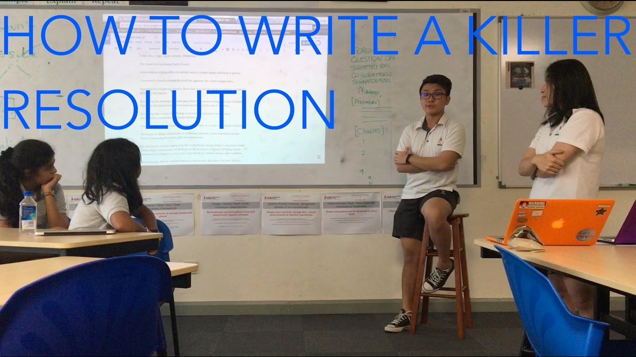 How To Write A Killer Resolution for MUN // Model United Nations Skills ...