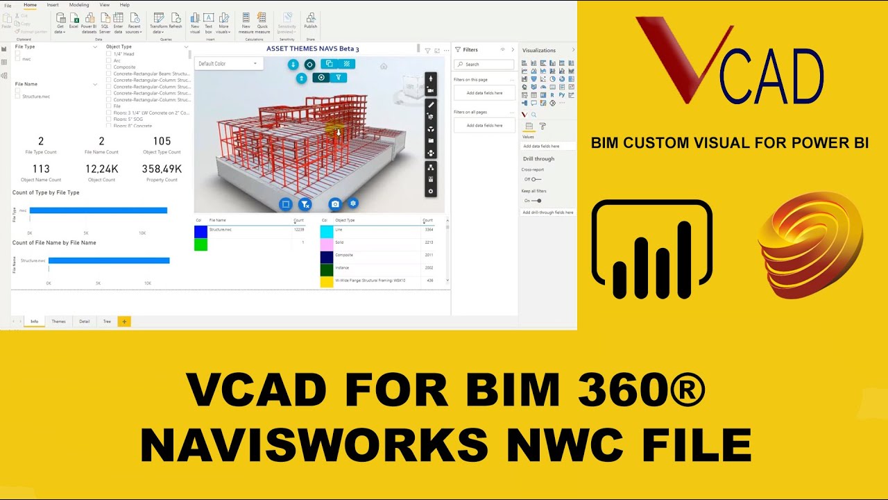 Converting a Navisworks® file and downloading a Power BI® template with ...