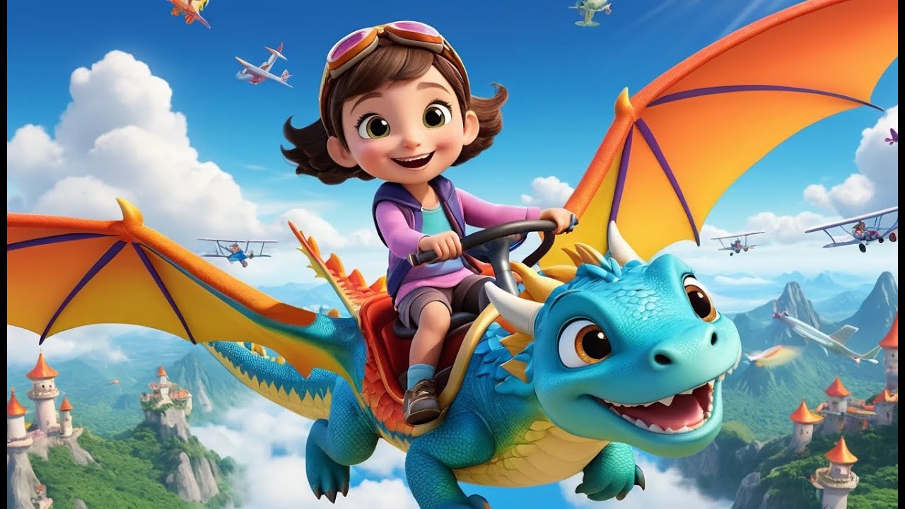 The Airport Song – Sky Adventure with Dragon Wings | Fun Kids Song ...