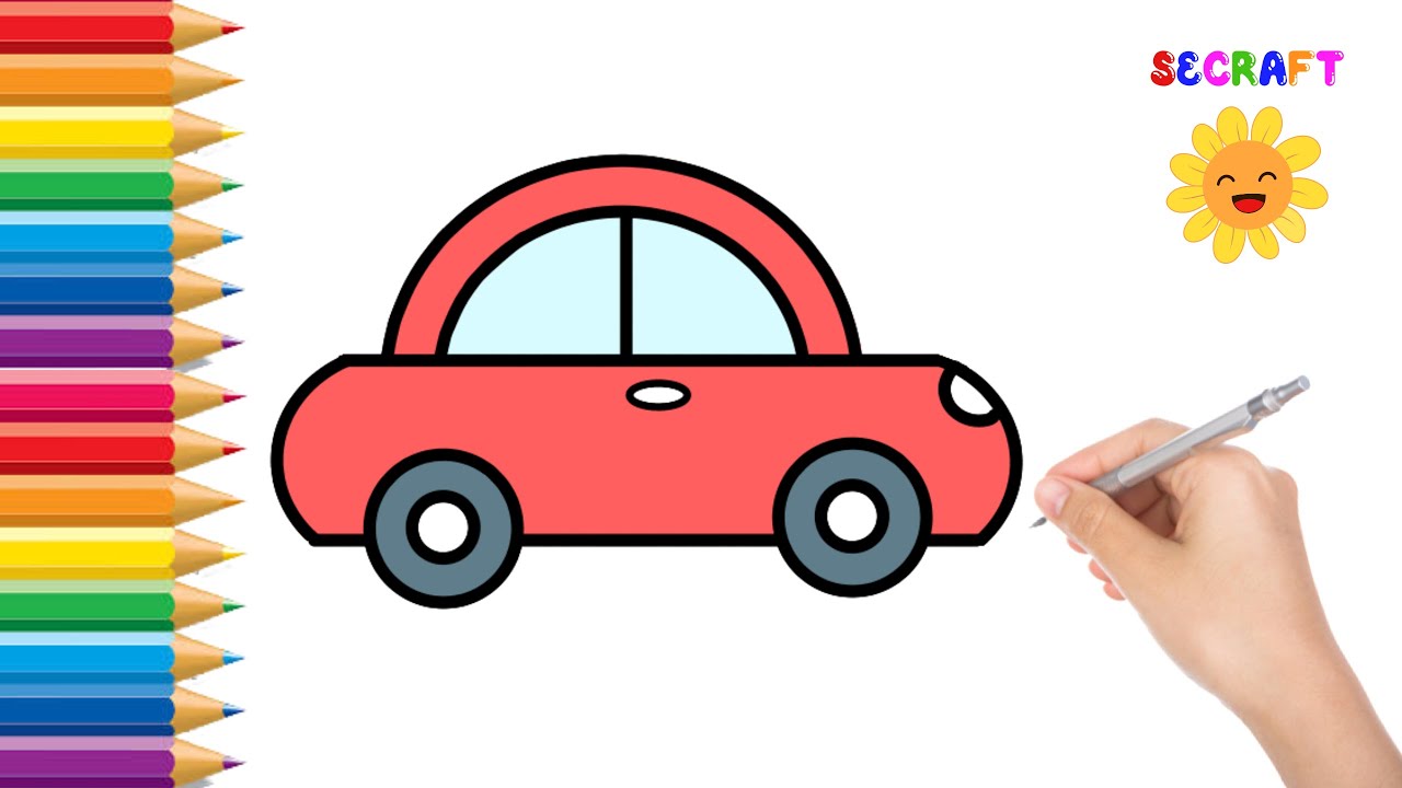 How to Draw a Car, Simple and Easy - YouTube