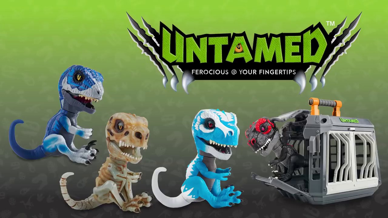 Fingerlings T- Rex Code Red Plus Cage UNTAMED - YouTube