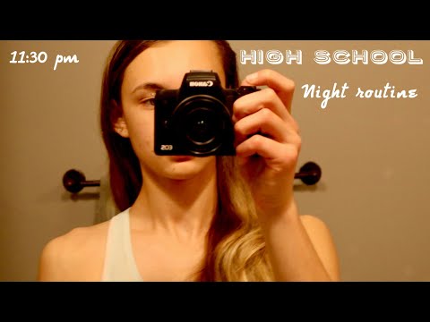 My AFTER SCHOOL NIGHT ROUTINE @11:30pm | skincare routine, shower routine & more
