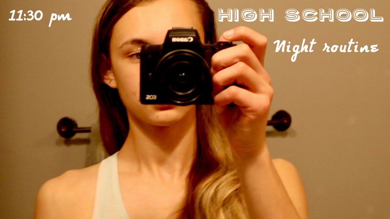 My AFTER SCHOOL NIGHT ROUTINE @11:30pm | skincare routine, shower ...