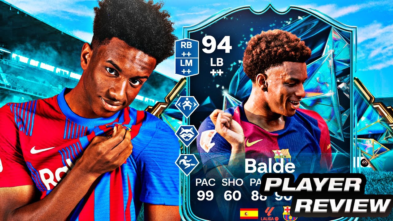 ¡UN LATERAL DISTINTO! 94 Alejandro BALDE TOTS SBC PLAYER REVIEW FC 25 ...