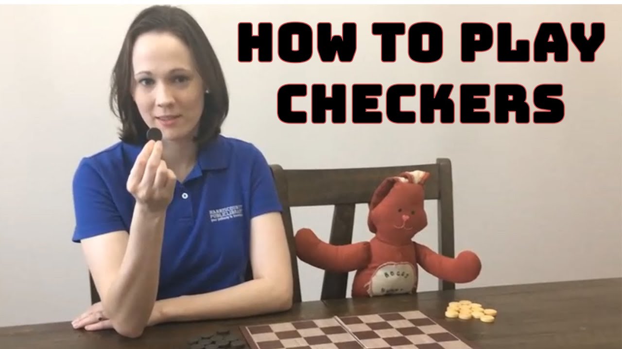 HCPL Games: How To Play Checkers - Classic Board Game - YouTube