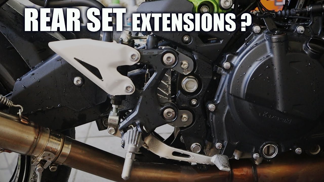 Rear Set Extension Z400/NINJA400 - YouTube