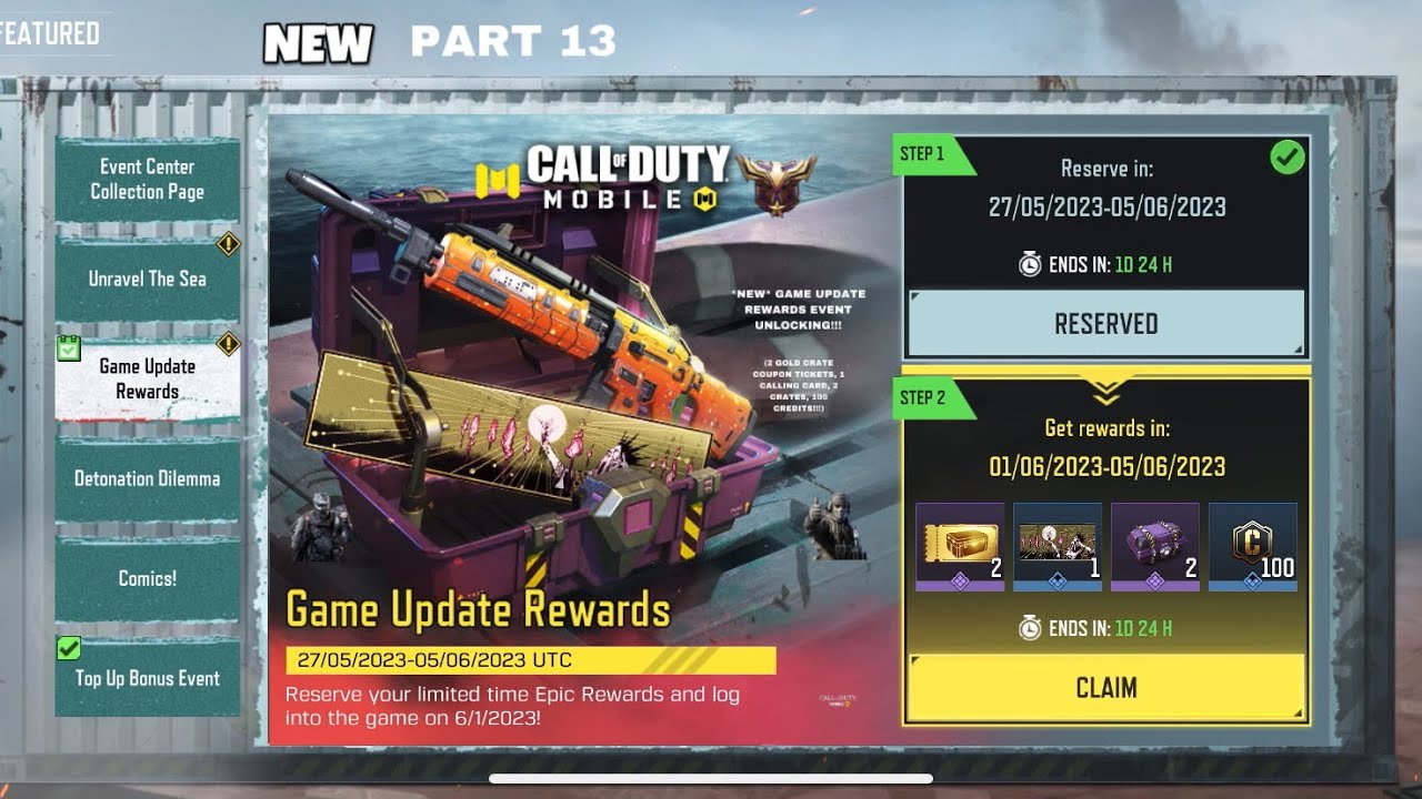 Call Of Duty: Mobile - *NEW* Game Update Rewards Event Unlocking ...