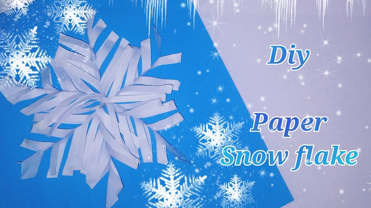 DIY paper snow flake ️ easy / with white paper #doodle of my life - YouTube