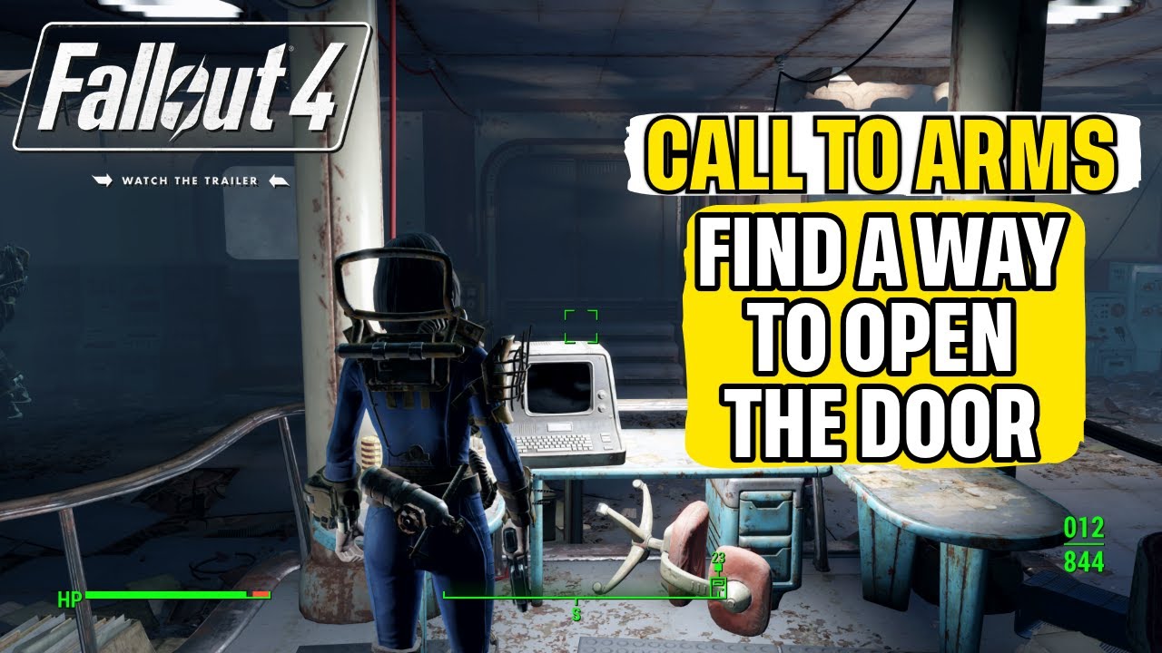 How to Find a Way to Open the Door "Call to Arms" Fallout 4 Quick Guide ...