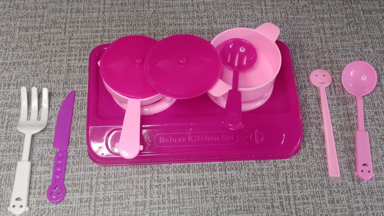 10 Minutes Satisfying with Unboxing Deluxe Kitchen Set || ASMR - YouTube