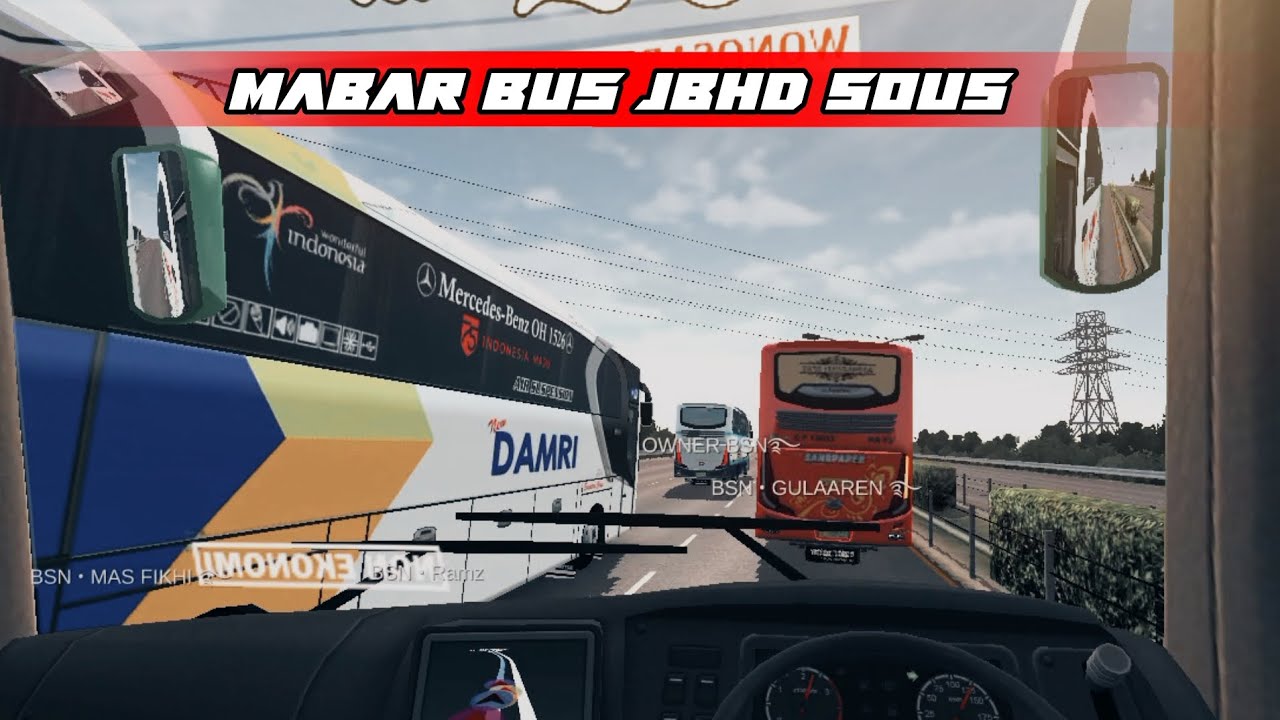 MABAR KONVOI BUSSID!!!JBHD SOUS!!! VIRTUAL BUS - YouTube