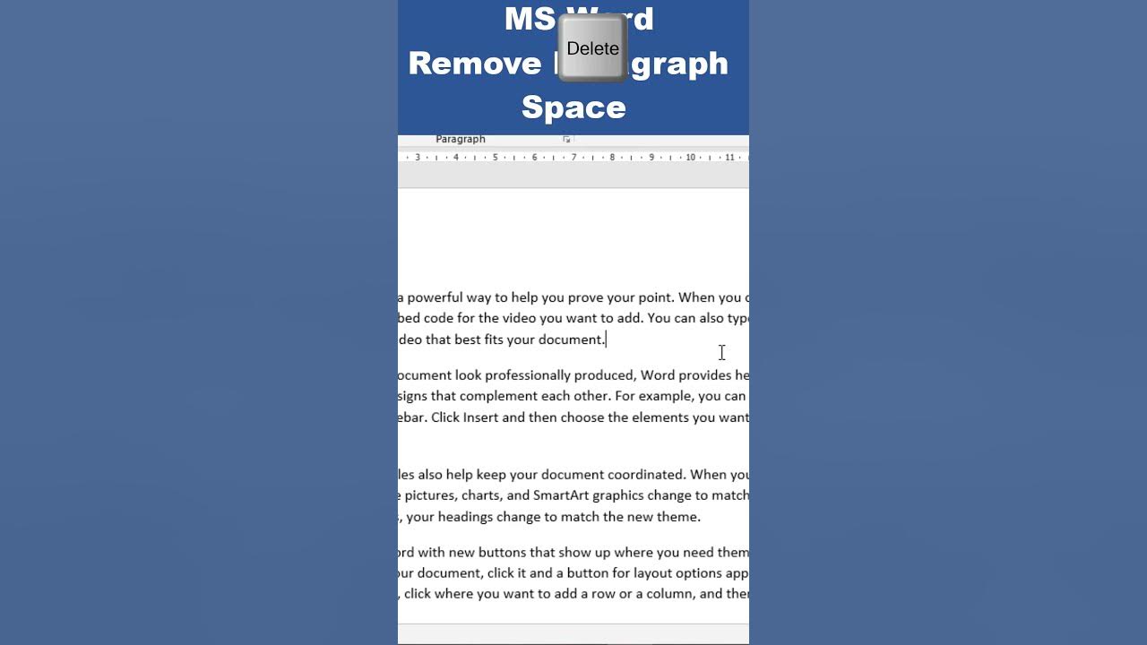 MS Word Remove Paragraph Space #msword - YouTube