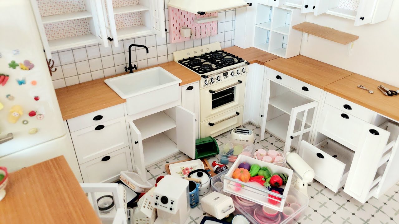 Mini kitchen cooking toys 💙 Real Mini cooking kitchen toys 🩷 miniature ...