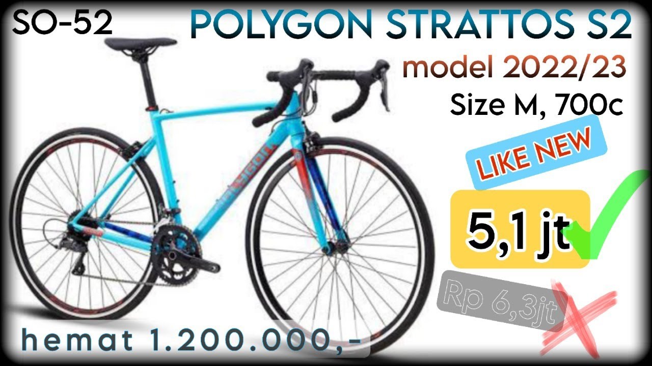 POLYGON STRATTOS S2, 2022/23, SIZE M - 700c Like New, SO-52 (SECOND ...