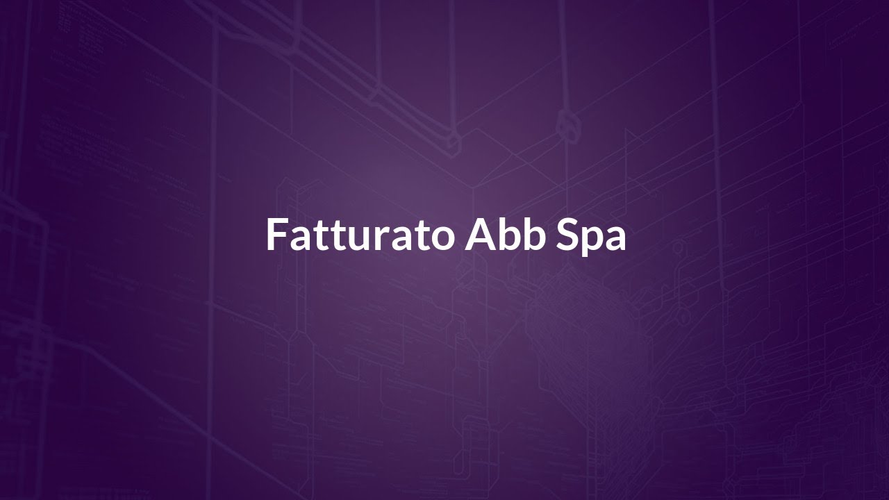 Fatturato Abb Spa - YouTube