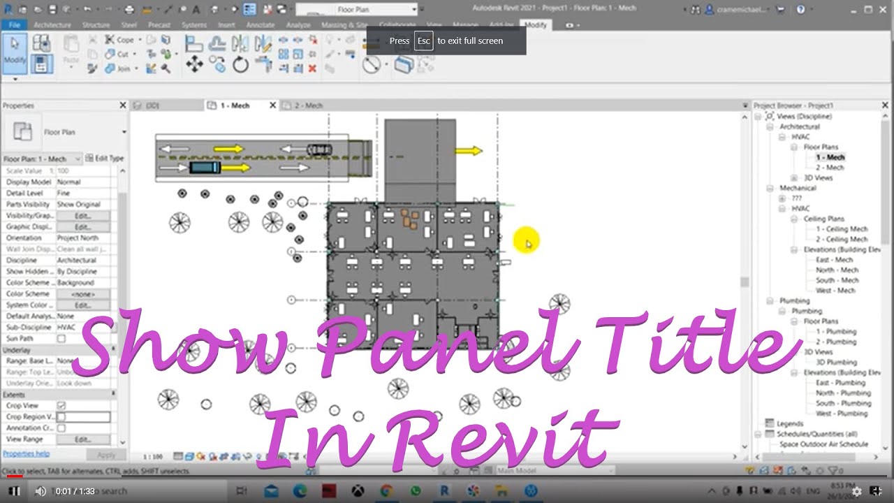 Show Panel Title In Revit YouTube Show Panel Title In Revit YouTube