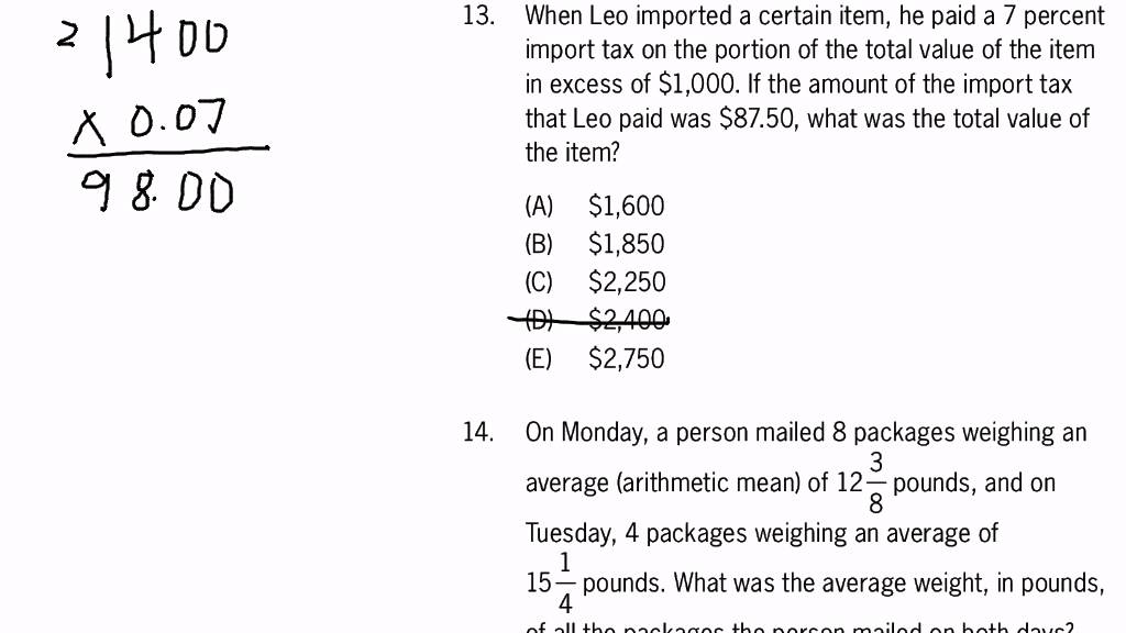 GMAT - Percentage and Average - YouTube