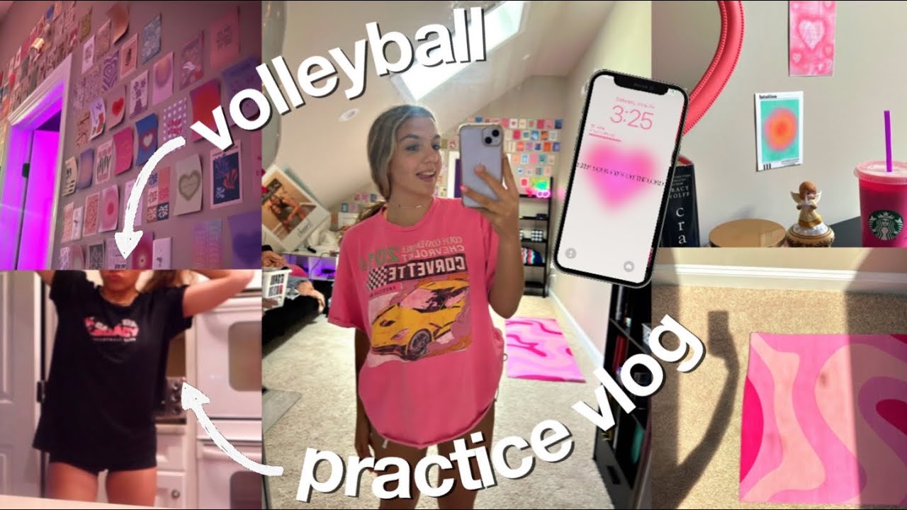 a day in a volleyball player’s life ☁️ practice, productivity ...