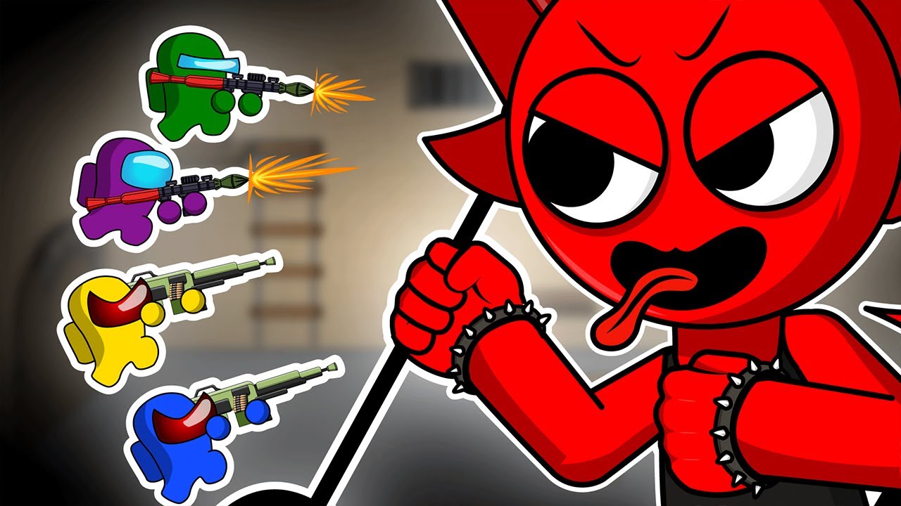 Mini Crewmate Kills Creepy Sprunki Characters #2 | Among Us - YouTube