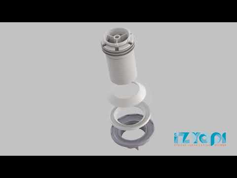 Siphon for Hidden Overflow Washbasin Gizli Giderli Lavabolara Uyumlu Sifon