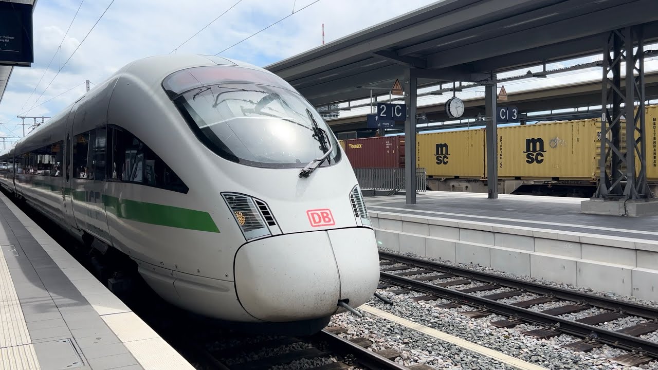 Einfahrt ICE-T als ICE 1206 nach Hamburg-Altona in Augsburg Hbf - YouTube