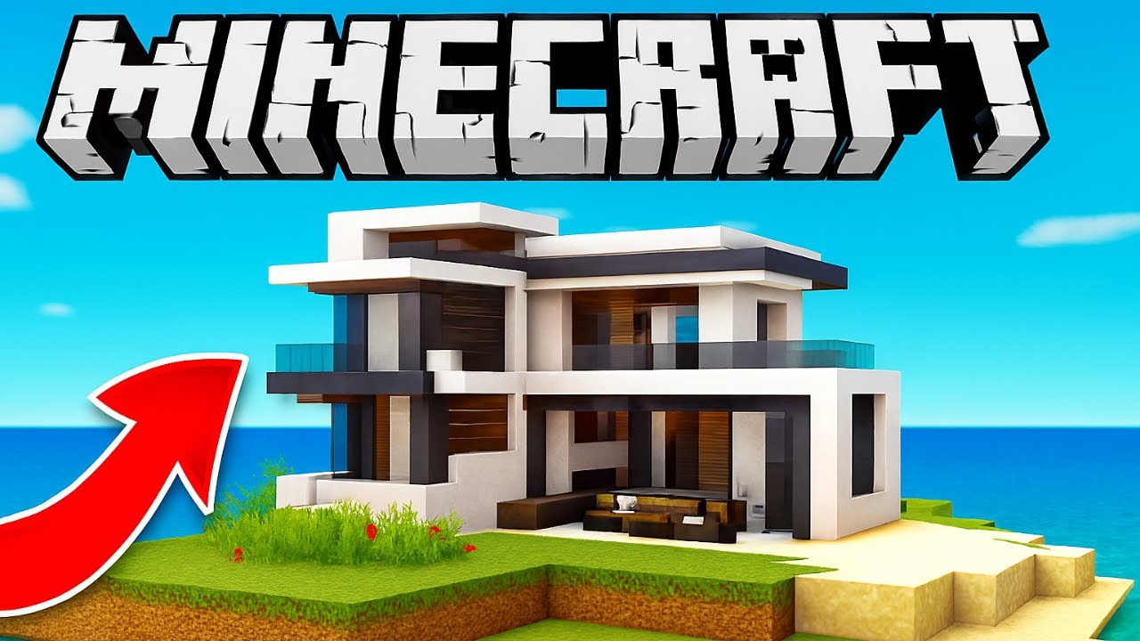 TUTORIAL CASA MODERNA DE PLAYA #universocraft #minecraft #gameplay # ...