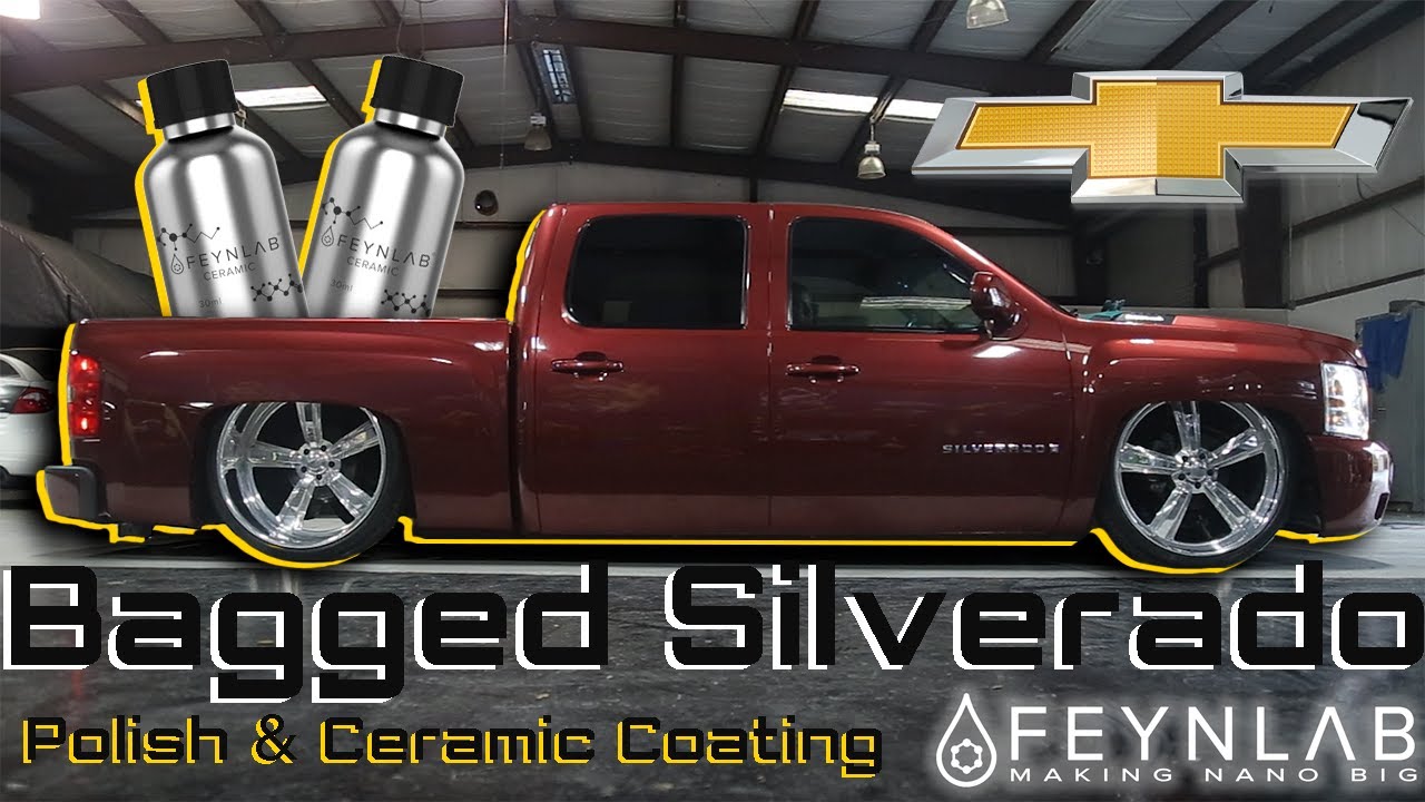 Custom Bagged and Dropped Silverado: Polish + Ceramic Coating Detail ...